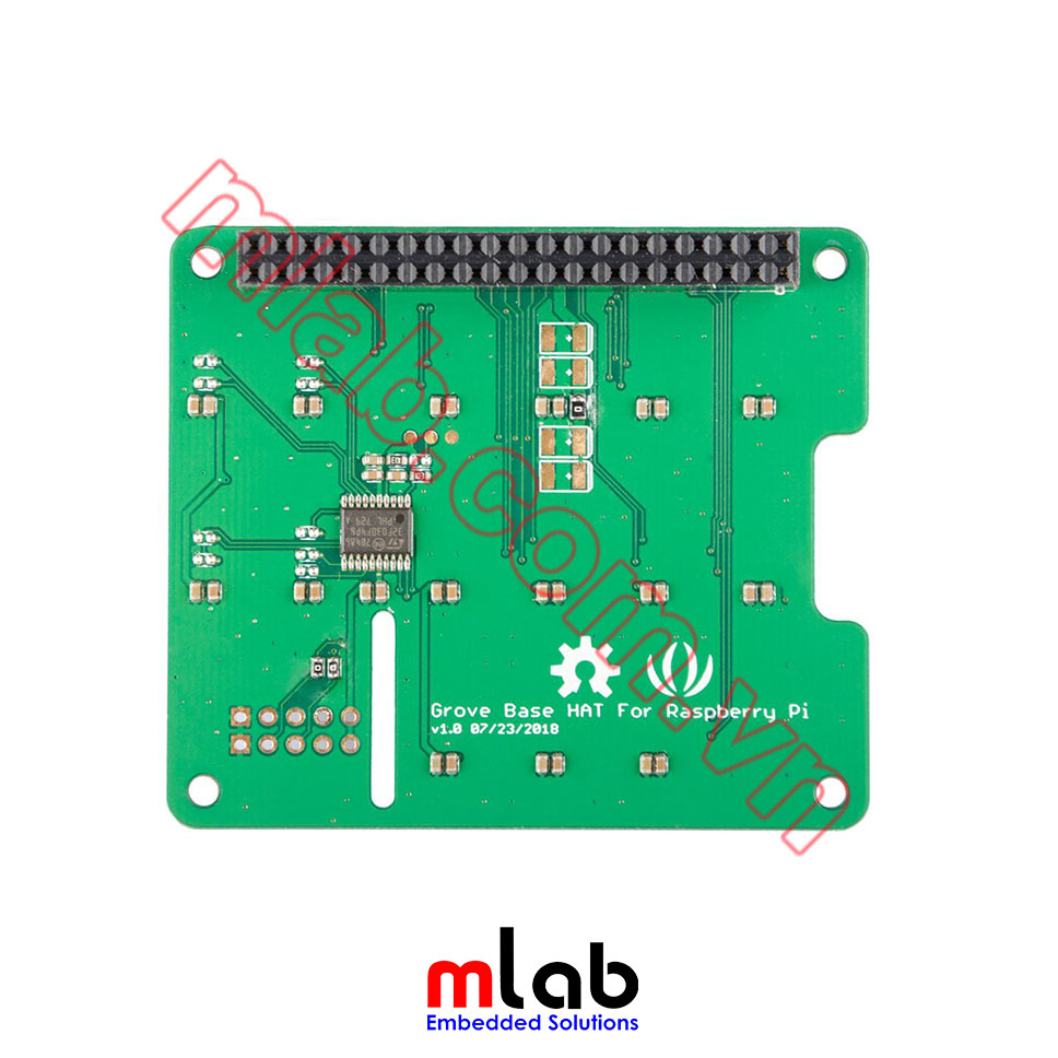 Grove Base Hat for Raspberry Pi - 24-Pin GPIO maintain, Grove interface for 3× I2C, 1× UART, 6× ...